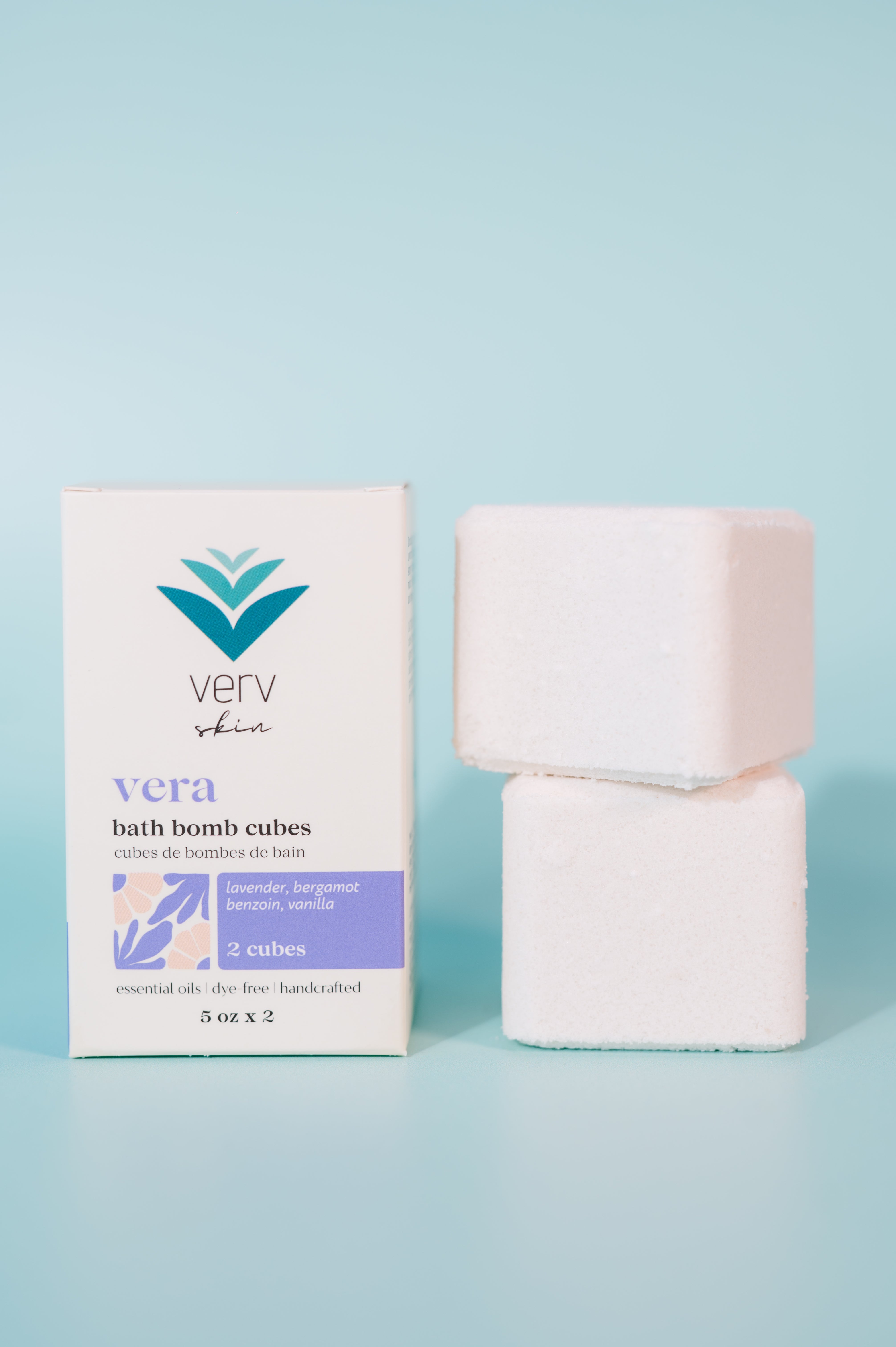 Vera Bath Bomb Cubes | Warm Vanilla + Bergamot – Verv Skin